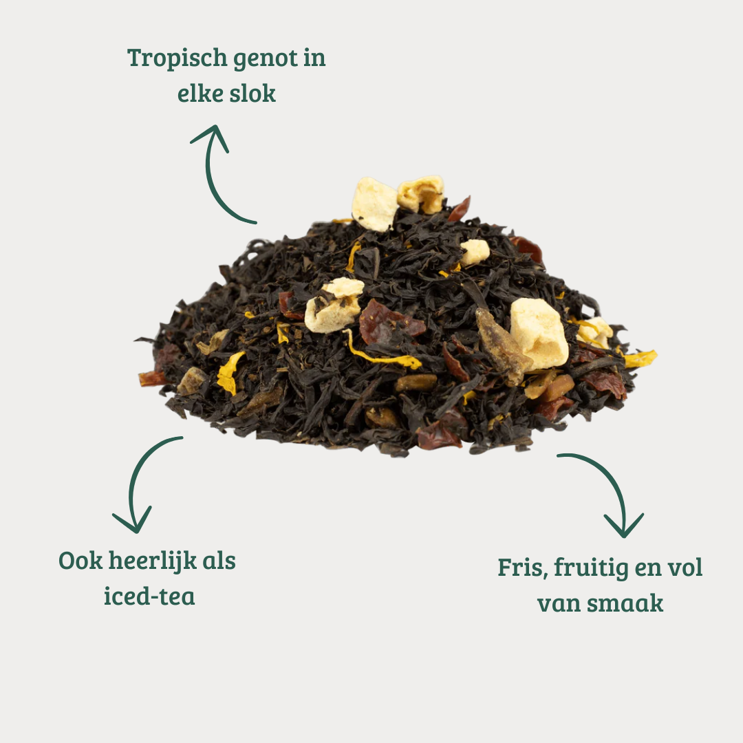 Mango - Zwarte Thee met Mango en Perzik – theey.co